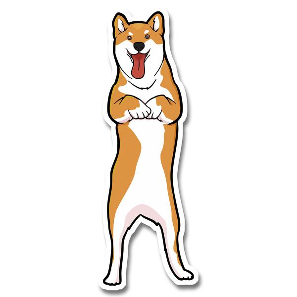 Begging Shiba - Kiss Cut Stickers – Stubborn Shiba Co