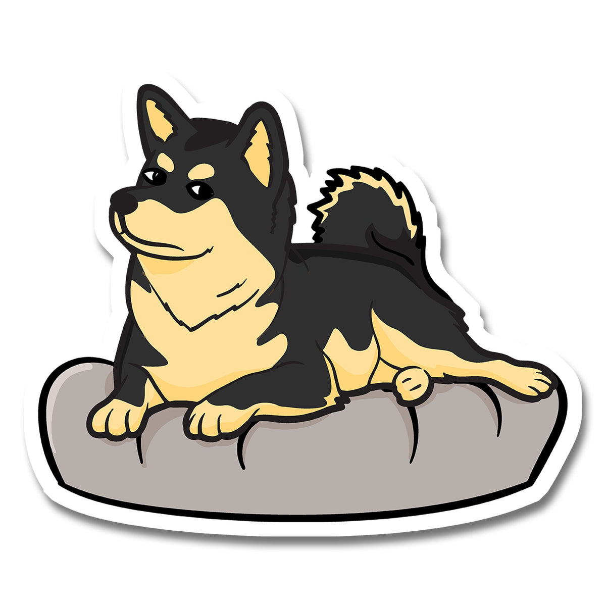 Judgemental Shibe - Kiss Cut Stickers – Stubborn Shiba Co