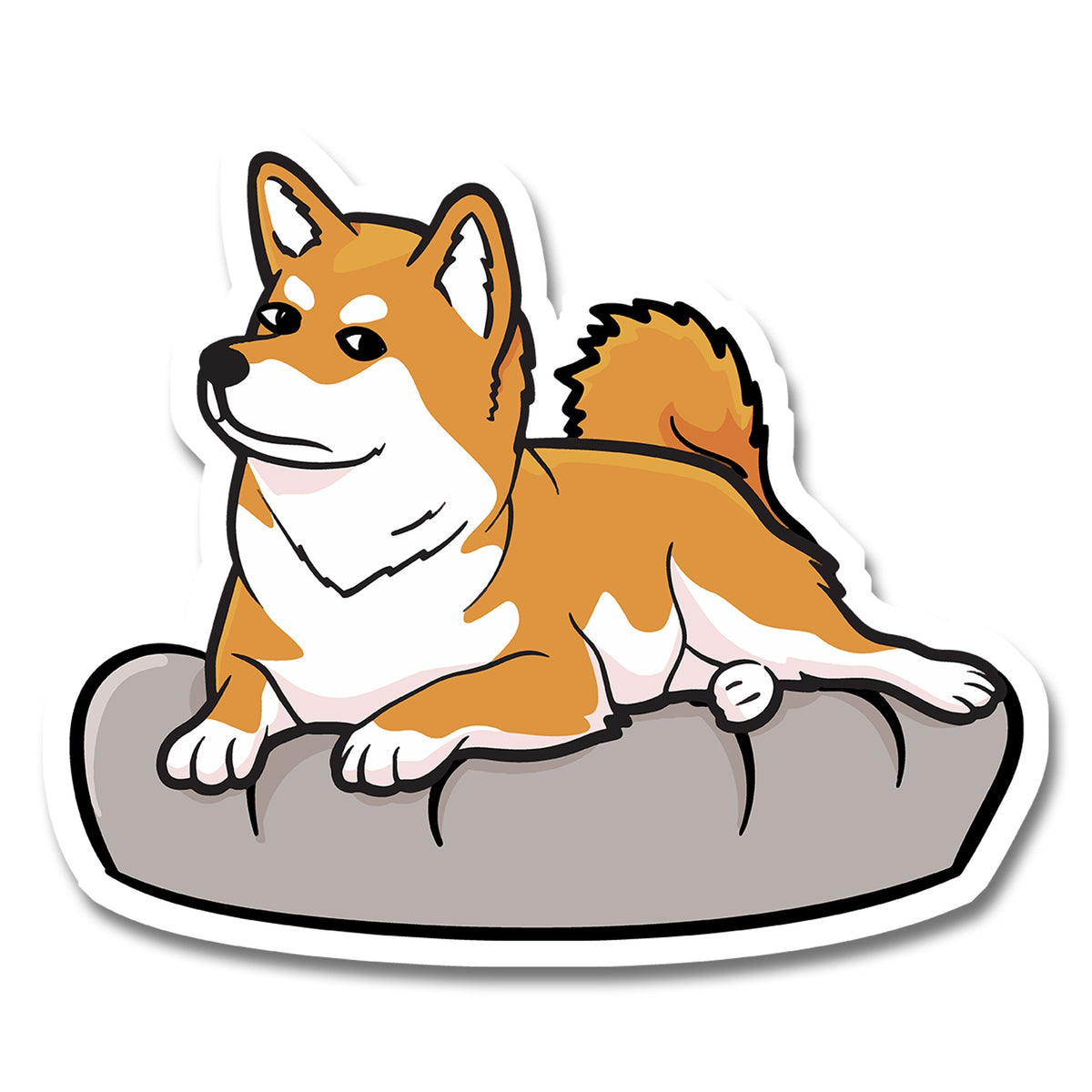 Judgemental Shibe - Kiss Cut Stickers – Stubborn Shiba Co